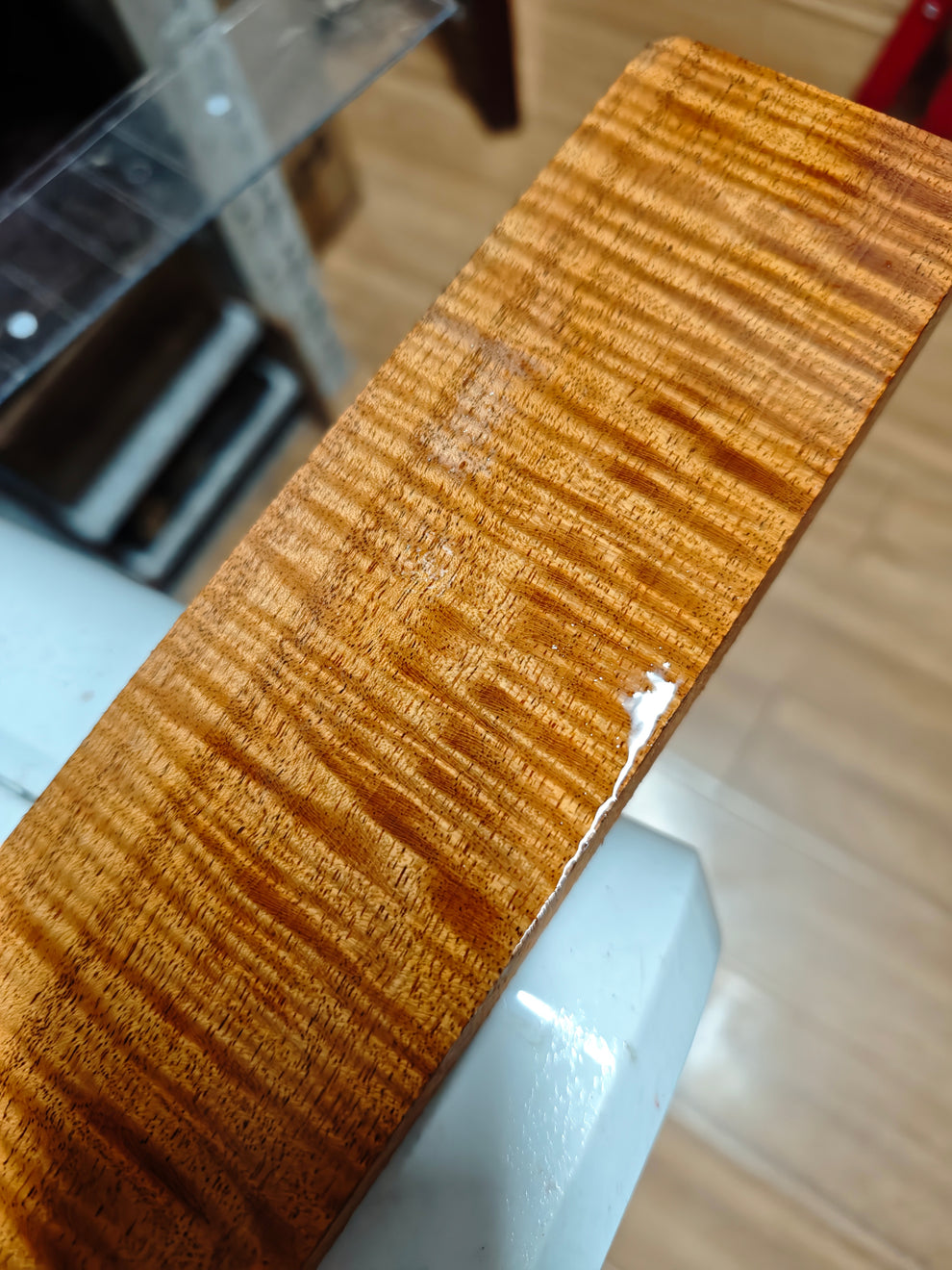 MA curly honduran mahogany guitar neck blank – OlaTonewood
